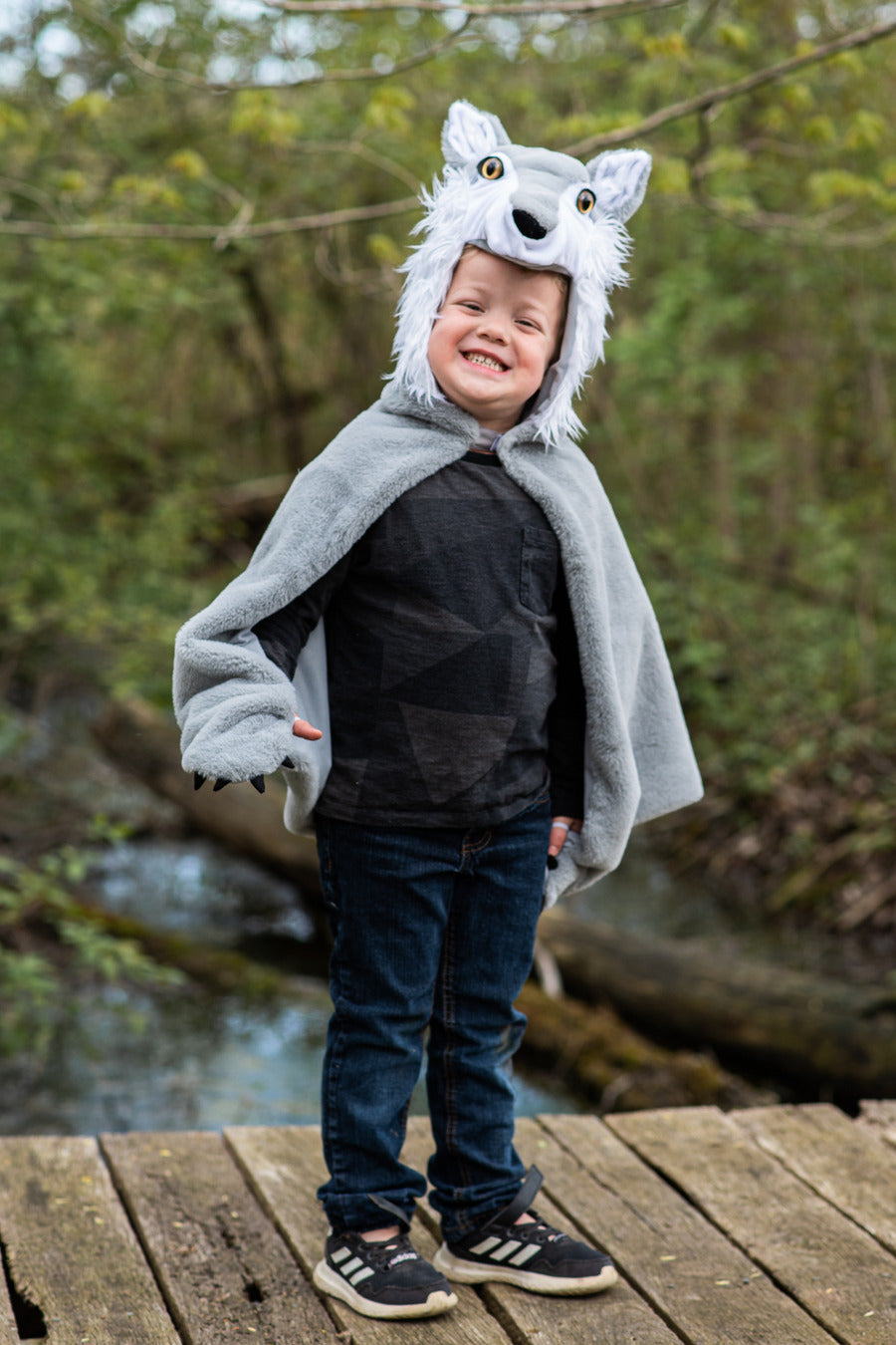 Woodland Wolf Cape 4-6 — Boing! Toy Shop