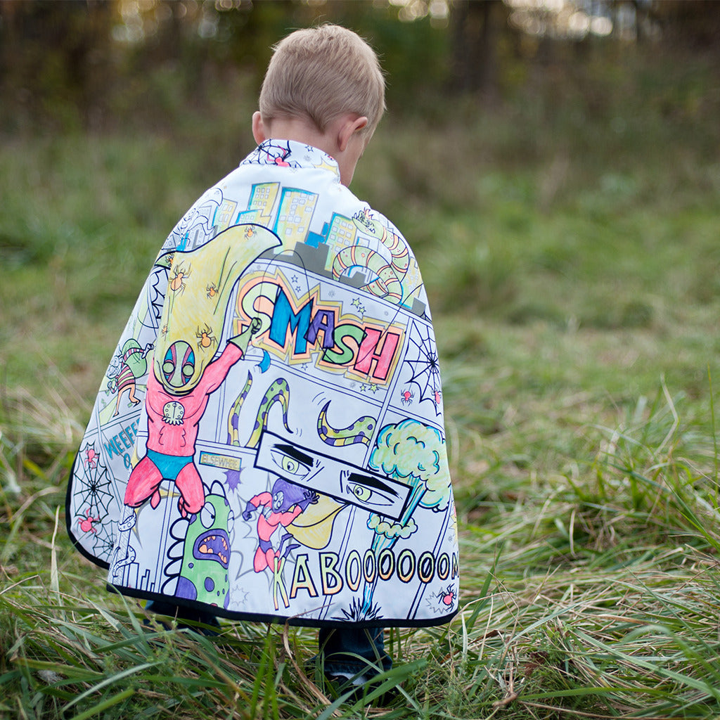 Colour-A-Cape Reversible Spider Superhero, Size 4- — Boing! Toy Shop