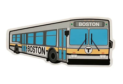 MBTA Bus Die Cut Vinyl Sticker — Boing! Toy Shop